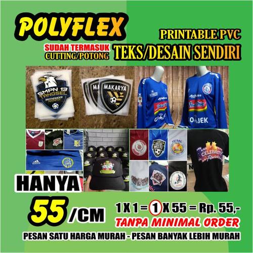 Jual Polyflex Cutting Sablon Digital Satuan Desain Custom - Printable ...