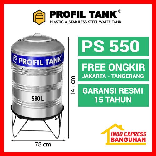 Jual TANGKI/TANDO/TOREN AIR STAINLESS PROFIL TANK PS 550 GARANSI 15 ...