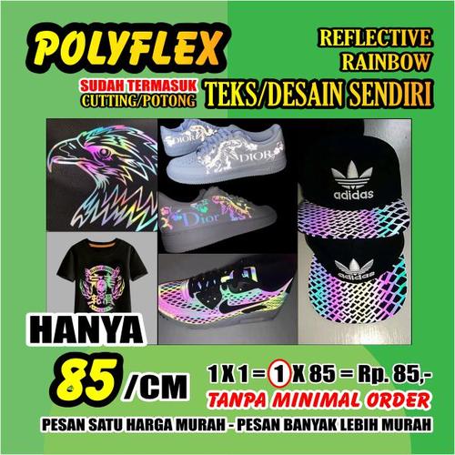 Jual Polyflex Cutting Sablon Digital Satuan Desain Logo Reflective ...