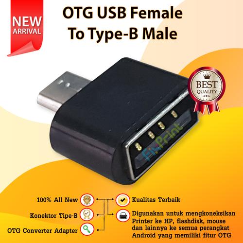 Jual OTG USB Female to Type-B Male New OTG USB Tipe B Converter Adapter ...