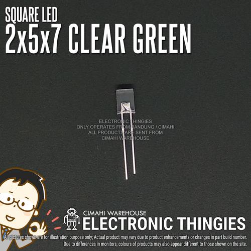 Jual LED 2x5x7 SQUARE CLEAR GREEN KOTAK HIJAU - Kota Cimahi ...