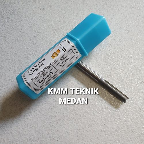 Jual MATA ROUTER KAYU TRIMMER LURUS STRAIGHT BITS 1/4" X 6MM BENZ KOREK ...