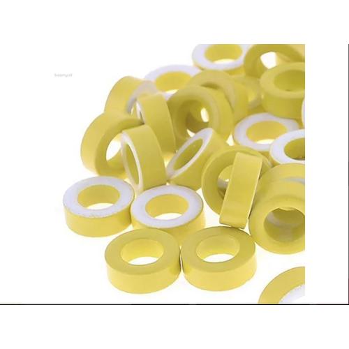 Jual toroid ring 3.3cm ferrite ferit ring toroid kuning putih 33mm ...