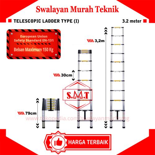 Jual Tangga Telescopic 3.2 Meter / Tangga Teleskopik 3.2 M / Tangga 3 M ...