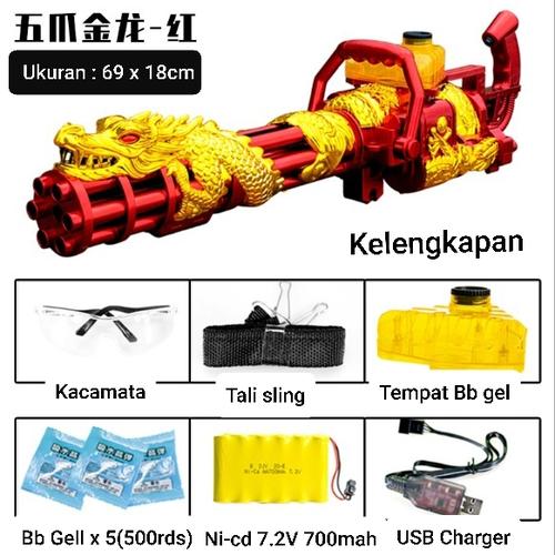 Jual WGG Minigun Golden Dragon Rotating Gatling Water gel blaster JYD ...