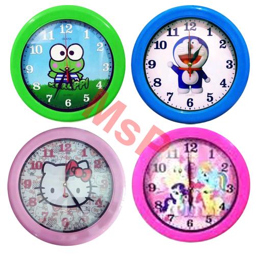 Jual Jam Dinding Anak Karakter Kartun Berbagai Model Dan Ukuran ...