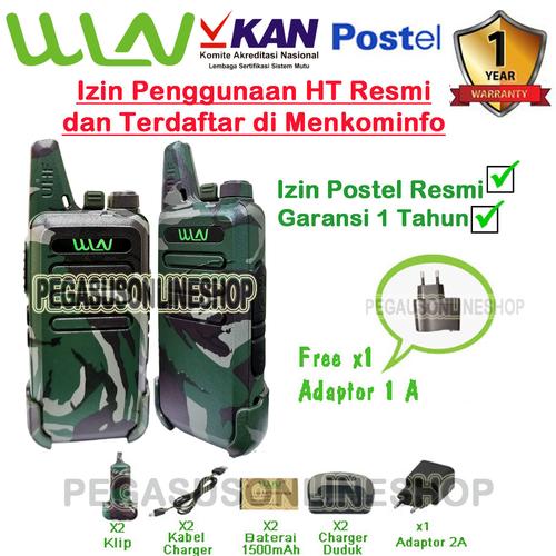 Jual HT WLN Two-Way Radio -LORENG HIJAU ARMY 2 (isi2pcs) - LORENG ABU ...