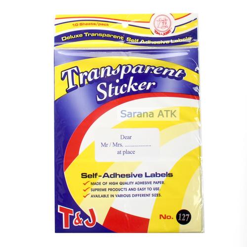 Jual TOM and JERRY Label TRANSPARAN NO. 127 / Transparent Sticker [ Pad ...