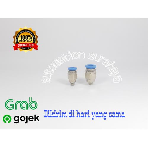 Jual FITTING PNEUMATIC LURUS MALE SELANG 4MM DRAT M5" MPC 04-M5 - Kota ...