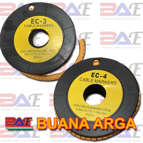 Jual Cable Marker tipe EC-3 / EC-4 huruf A-Z angka 0-9 Penanda Kabel - EC-4 - Jakarta Pusat ...