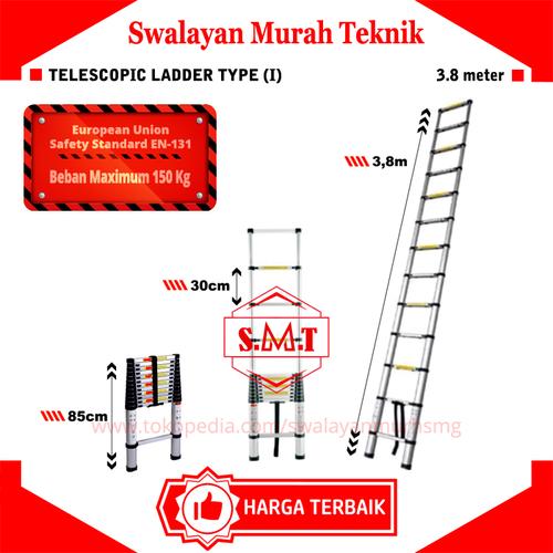 Jual Tangga Telescopic 3.8 Meter / Tangga Teleskopik 3.8 M / Tangga 3 M ...