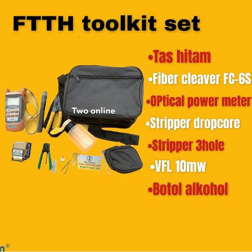 Jual FTTH Tool Kit SET Lengkap OPM VFL Cleaver FO Fiber Optik Toolkit ...