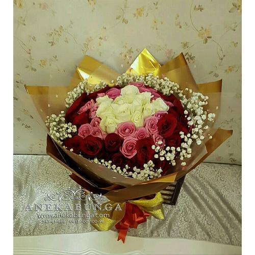 Jual Buket Bunga Mawar Asli Fresh Rose Hand Bouquet Flower birthday ...