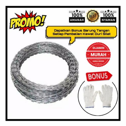Jual Kawat Duri Silet Type BTO30 / Razor Wire BTO 30 Pengaman Pagar ...