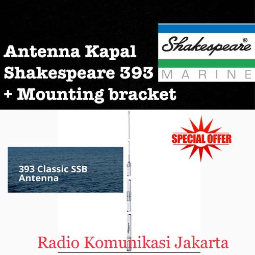 Jual Antenna Antena Kapal HF SSB Shakespeare 393 include mounting ...