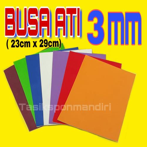 Jual Spon Eva / Busa Ati 3mm (23cm x 29cm) // Busa Hati / Art foam ...