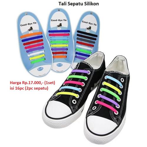 Jual Tali Sepatu Silikon Karet / Tali Sepatu Silicon PREMIUM - RAINBOW ...