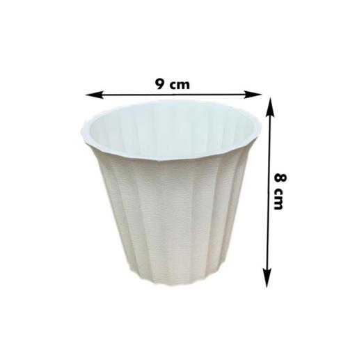 Jual Pot tawon Segi Bulat Tanaman Bunga Violeta 9cm vas plastik Hias ...