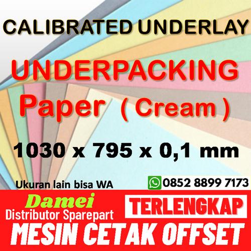 Jual Underlay Paper Mesin Cetak Offset Heidelberg Underpacking Paper ...