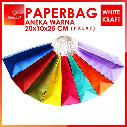 Jual Paperbag Paper bag kantong kertas tas polos coklat aneka warna ...