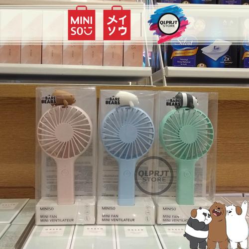 Jual We Bare Bears Mini Fan Kipas Portable Lucu By MINISO - Kota ...