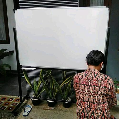 Jual papan tulis whiteboard standing ukuran 90 x 120 - Jakarta Timur ...