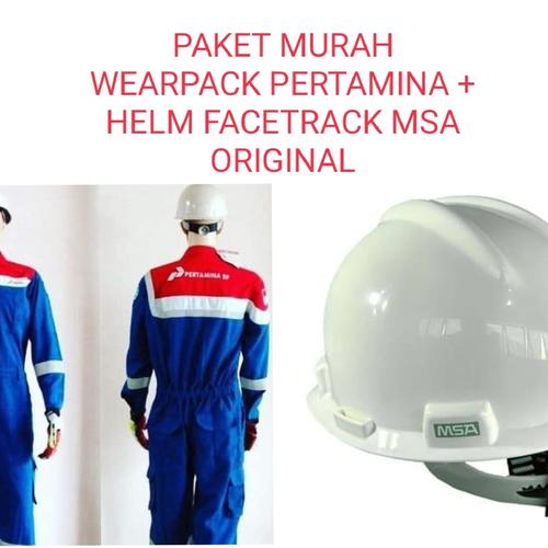 Jual paket murah wearpack Pertamina dan helm fastrack MSA original ...
