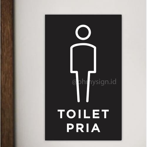 Jual SIGN TOILET PRIA TIMBUL | PAPAN RESTROOM ACRYLIC | SIGN BOARD ...