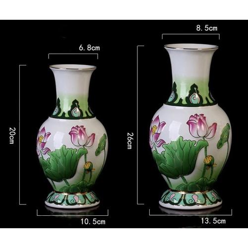 Jual vas bunga sembahyang tempat keramik/vas bunga teratai/vas kuan im ...