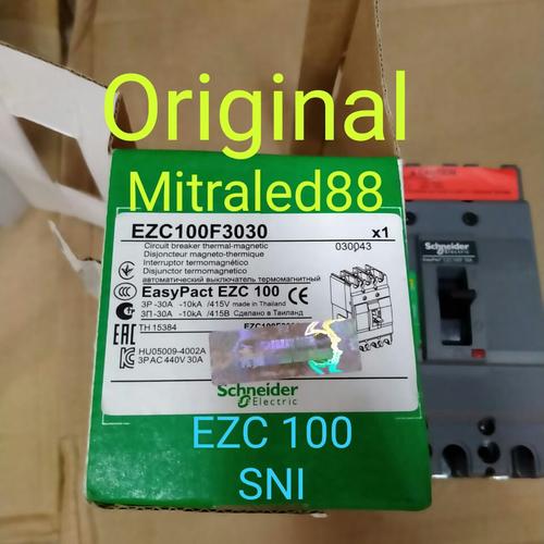 Jual MCCB SCHNEIDER EZC100F EASYPACT 60A 80A 100A 3P 3PHASE EZC100 ...