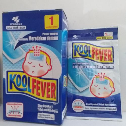 Jual kool fever anak mirip bye bye fever 1 lembar plester kompres demam ...