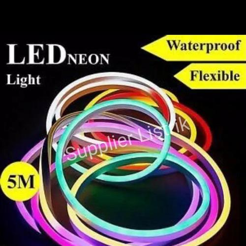Jual LAMPU LED NEON FLEX LAMPU LED SELANG PANJANG 5M KUALITAS SUPER DC ...