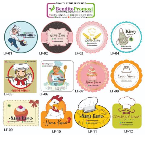 Jual Cetak Sticker Label Produk - Sticker Makanan - Sticker Label murah ...