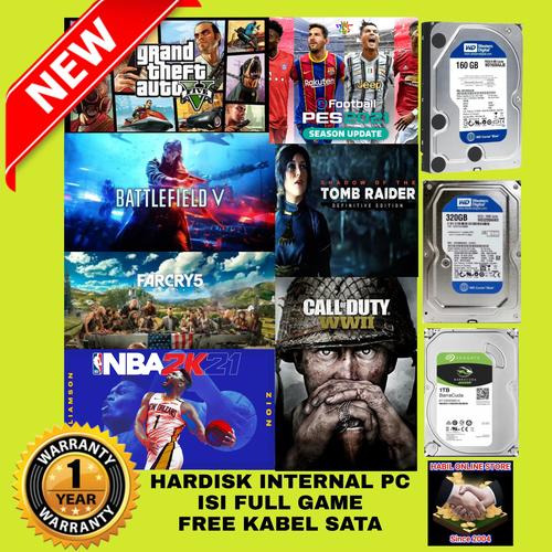 Jual Hardisk Isi Game PC 160Gb 250gb 320gb 500GB 1TB 2TB 3TB Bebas ...