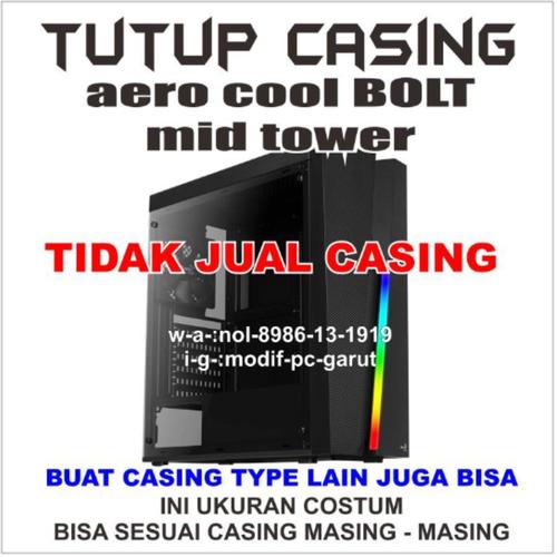 Jual SIDE PANEL CASING PC AEROCOOL BOLT MID TOWER TUTUP BENING SAJA ...