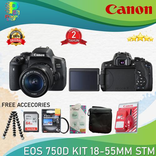 Promo CANON EOS 750D KIT 18-55MM STM - CANON 750D KIT 18-MM STM - BODY ...