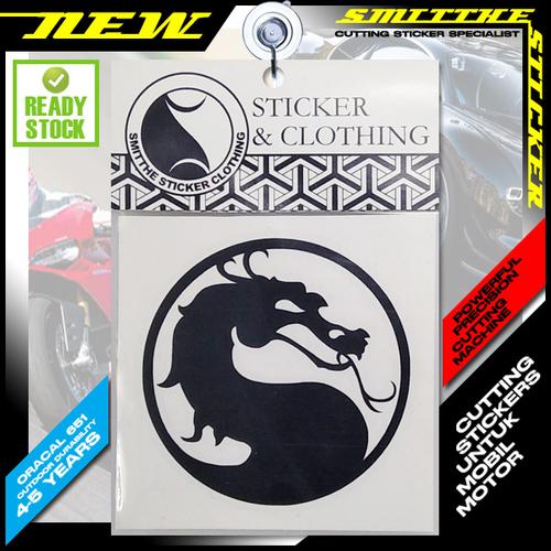 Jual Stiker Mortal Kombat Logo MK Cutting Sticker aksesoris Mobil Motor ...