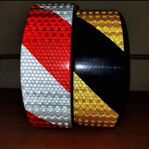 Jual Stiker Reflektor Pemantul Cahaya 5cm x 1mtr - kuning hitam - merah ...