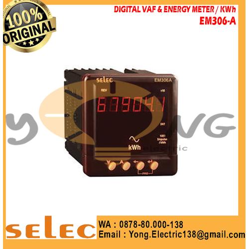Jual DIGITAL VAF & ENERGY METER (KWh) SELEC / EM306-A / SIZE 96x96 / 3P ...