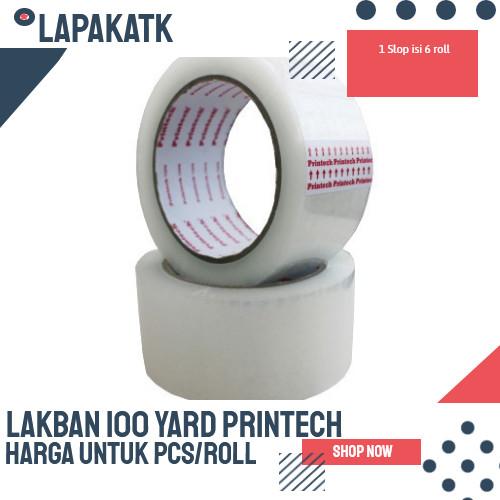 Jual Lakban Plakban Printech 100 YARD - Cokelat - Jakarta Timur - lapak ...