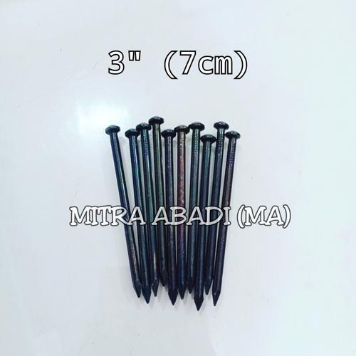 Jual PAKU BETON HITAM ECERAN 3" (10 BIJI) / PAKU TEMBOK HITAM 3 INCH ...