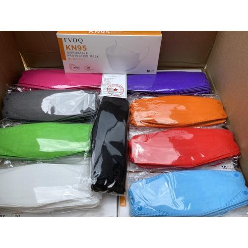 Jual Masker EVOQ Mask 4ply evo plusmed 4D Sensi Convex kf94 earloop isi ...