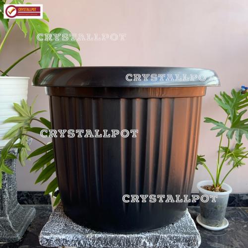 Jual pot bunga plastik hitam GRACE 45cm - Kota Tangerang - crystallpot ...