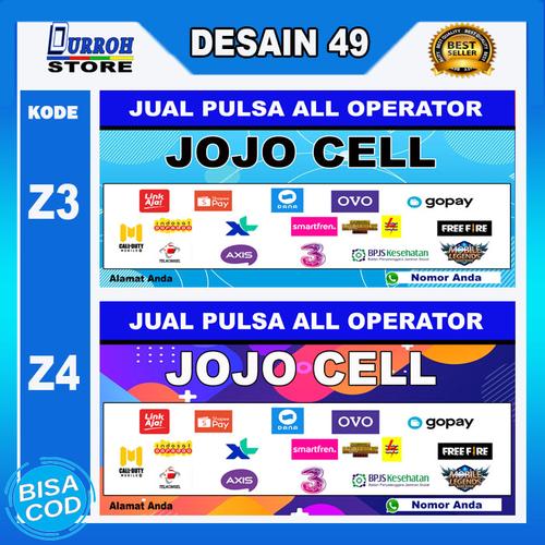 Jual Spanduk / Banner Konter Cell / Celluler Desain 49 - 300X100 ...