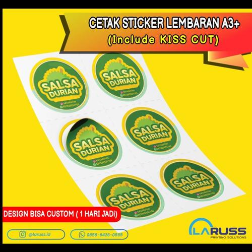 Jual cetak custom sticker cutting lembaran A3+ - Jakarta Barat ...