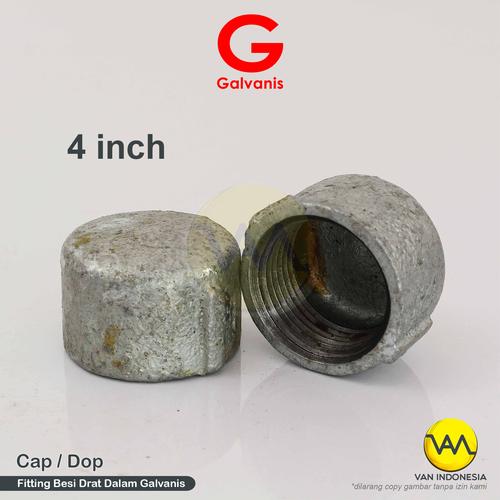 Jual Cap Dop Galvanis 4 inch Fitting Pipa Besi Drat Dalam - Kota ...