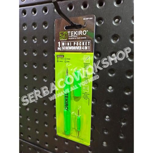 Jual Tekiro Mini Pocket Screwdriver 4 In 1 Obeng Set Tipe Pen Termurah ...