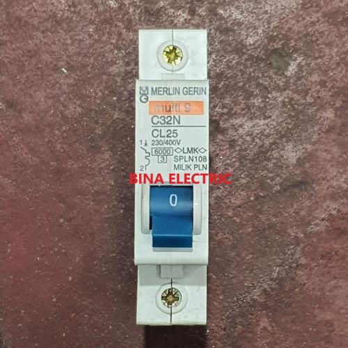 Jual MCB Multi9/Multi 9 Merlin Gerin C32N CL32 32A 1P Pala Biru ...