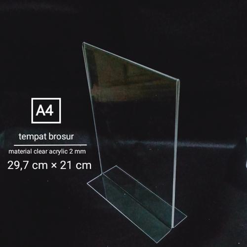 Jual TEMPAT BROSUR / TENT HOLDER / TENT CARD AKRILIK DISPLAY 2 SISI A4 - Kab. Bandung - AWP_shop ...