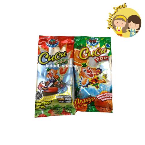 Promo Permen Cucu Pop serbuk Lolipop 1 pc by jadoelsnack - Strawberi ...